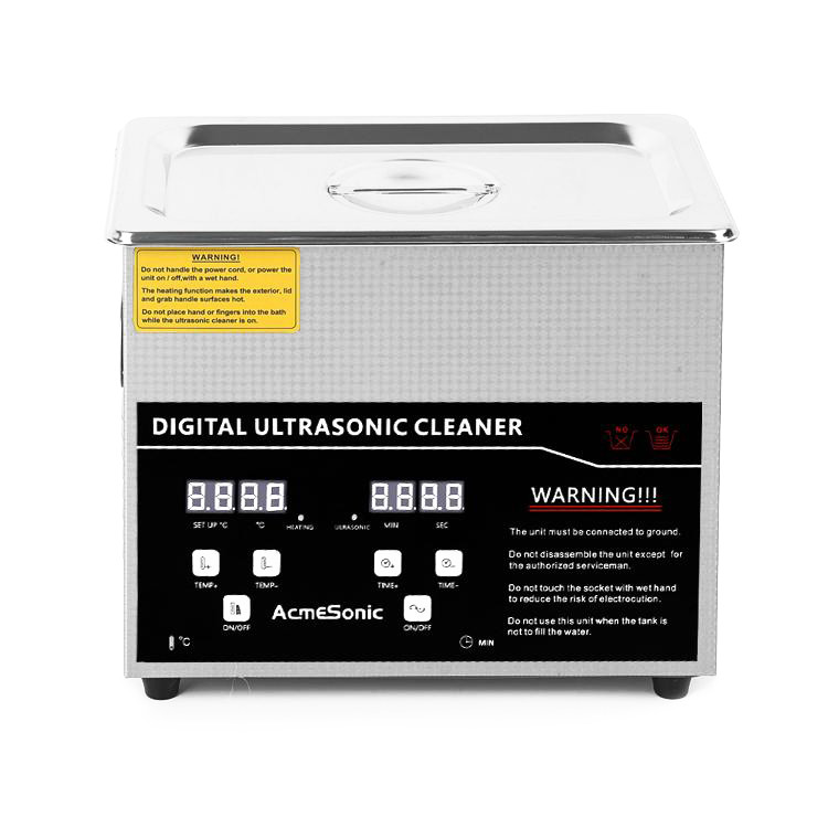 Adjustable Timer Digital Ultrasonic Cleaner 3000ml Volume 60W Power ...