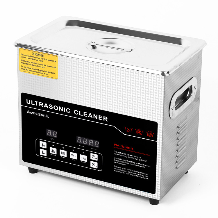 3L SUS 304 Ultrasonic Cleaner with Heating Dual Frequency Drain Valve ...