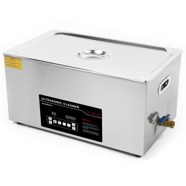 SUS 304 22L Dual Frequency Ultrasonic Cleaner with Drain Valve